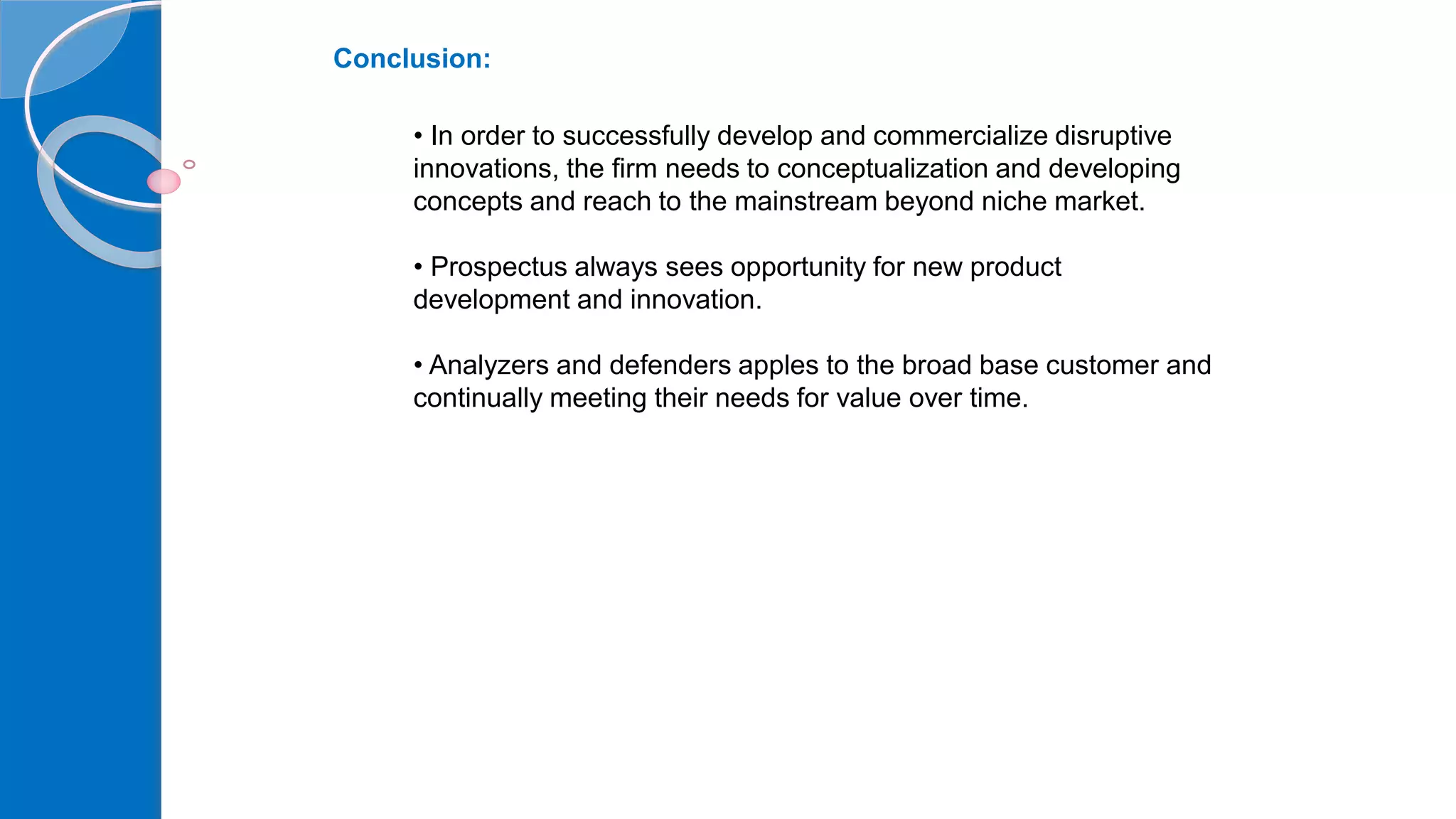 Successful development & commercialization of technological innovation ...