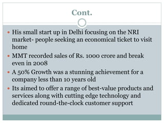 Successful entrepreneur "Deep Kalra" | PPTX