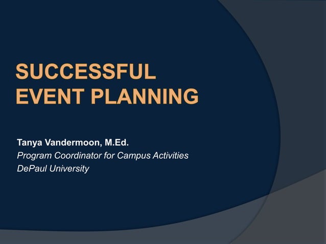 Successful Event Planning | PPT