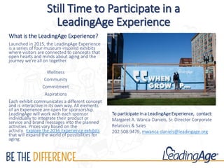 Successful Exhibiting at the LeadingAge Annual Meeting | PPTX
