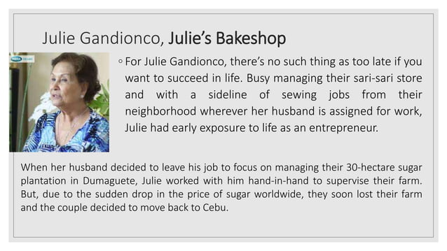 Successful filipino entrepreneurs | PPTX | Business | Business and Finance