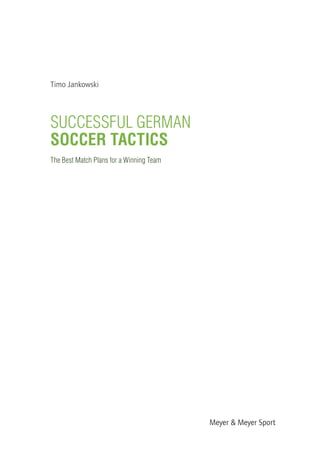Successful german soccer tactics the best match plans for a winning ...