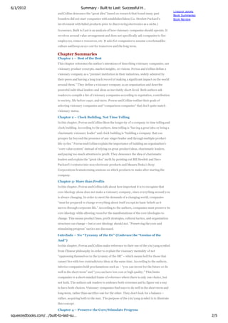 Successful habits of visionary companies jim collins, jerry i. porras | PDF