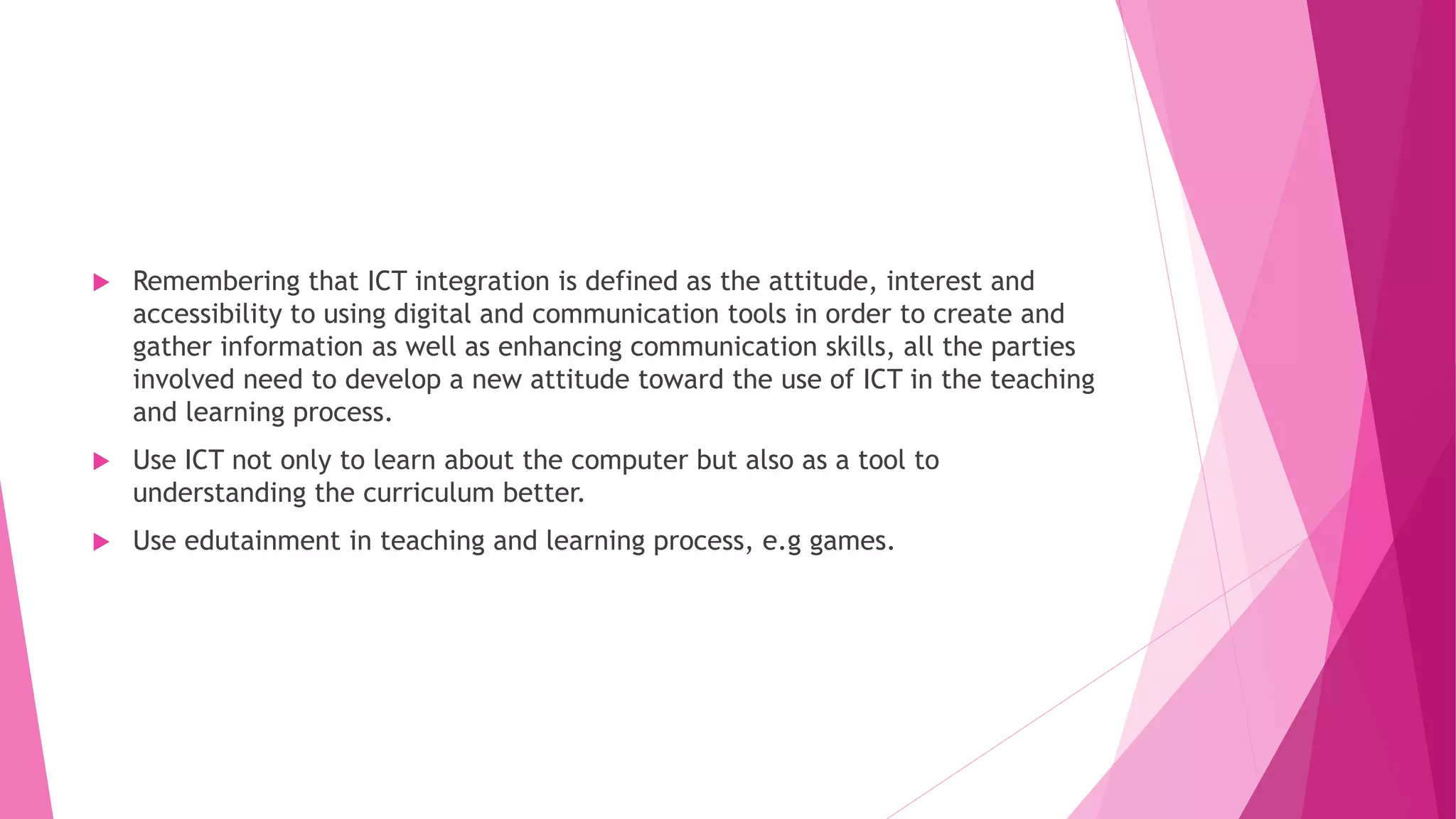 Successful ICT Integration | PPT