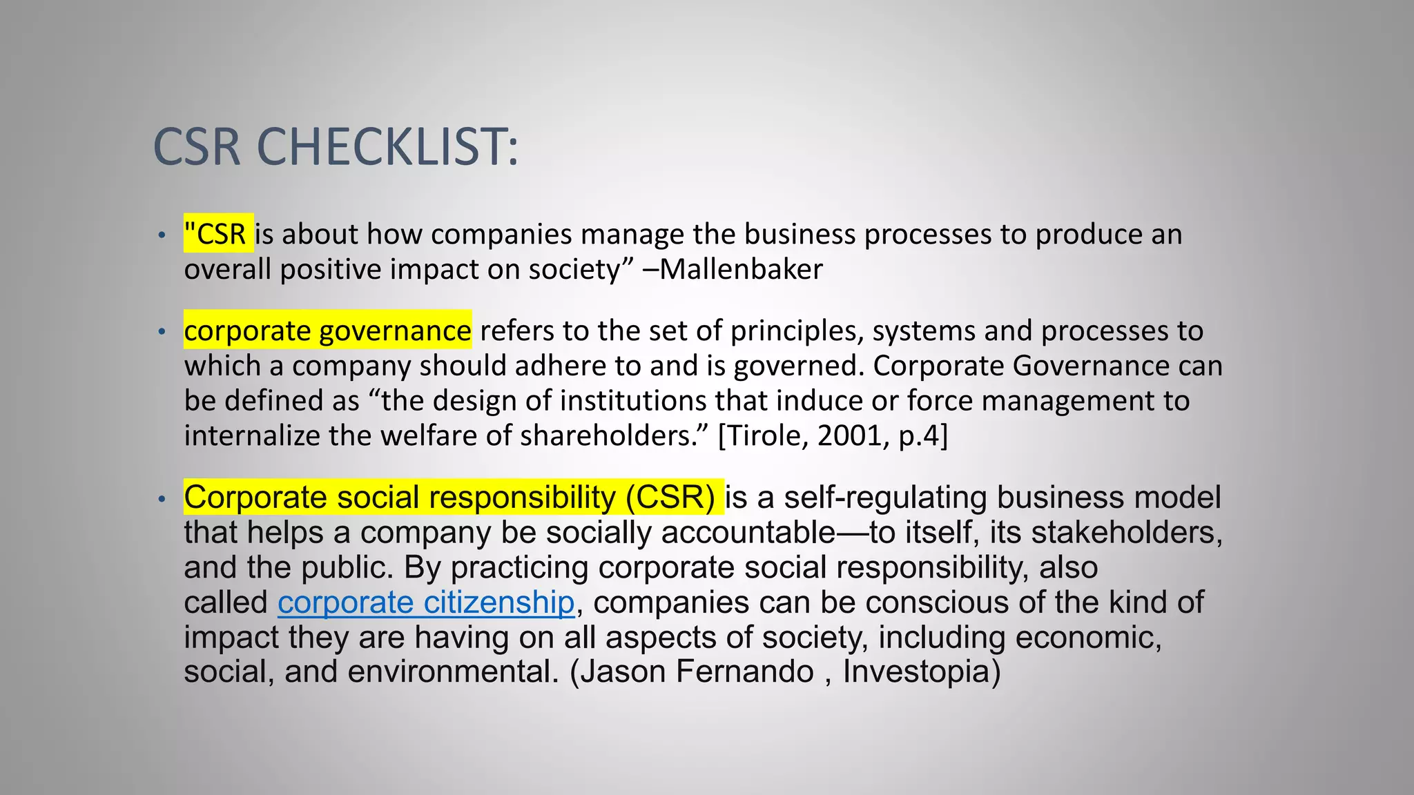 Successful implementation of social responsibility programs | PPTX