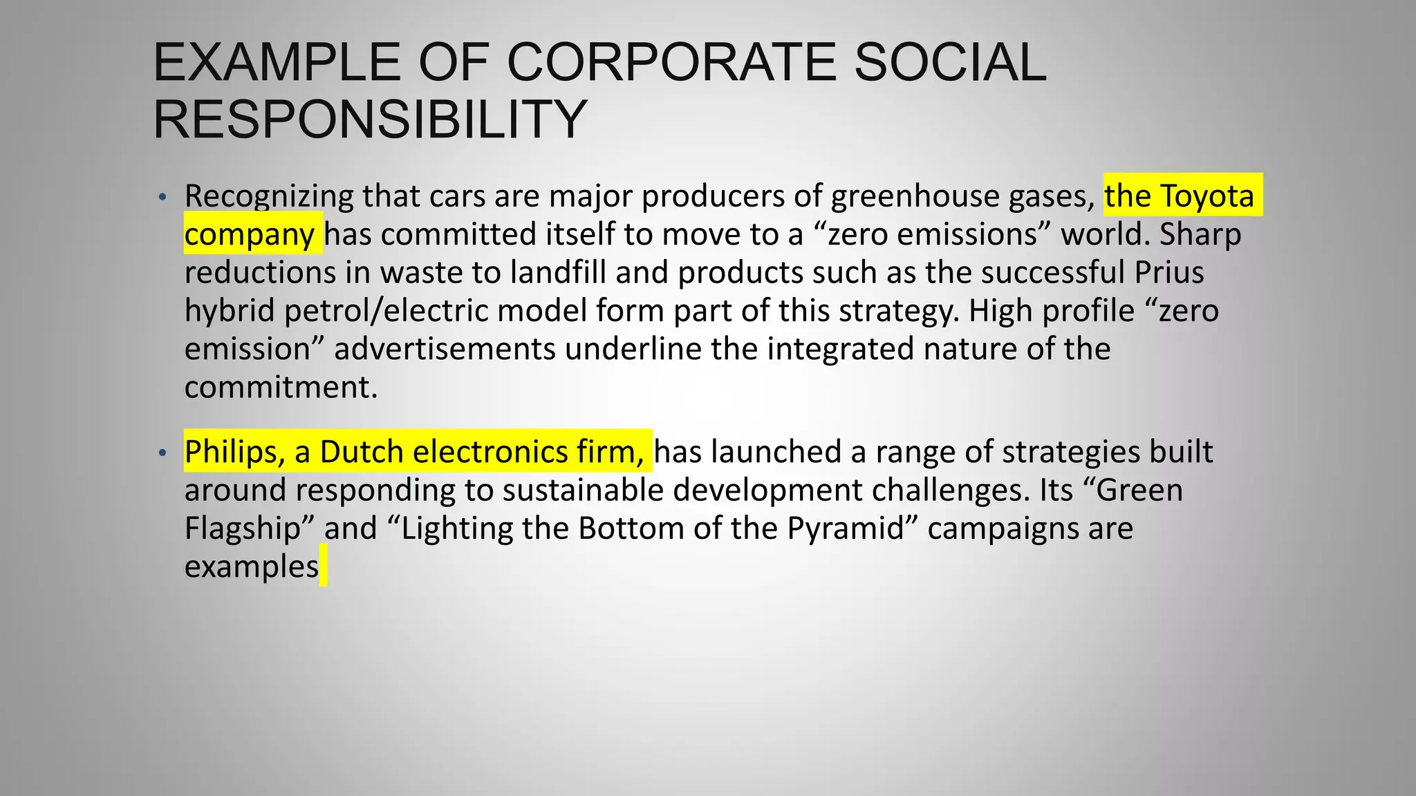 Successful implementation of social responsibility programs | PPTX