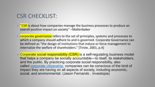 Successful implementation of social responsibility programs | PPTX