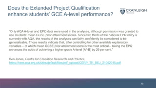 Successful implementation of the EPQ | PPTX
