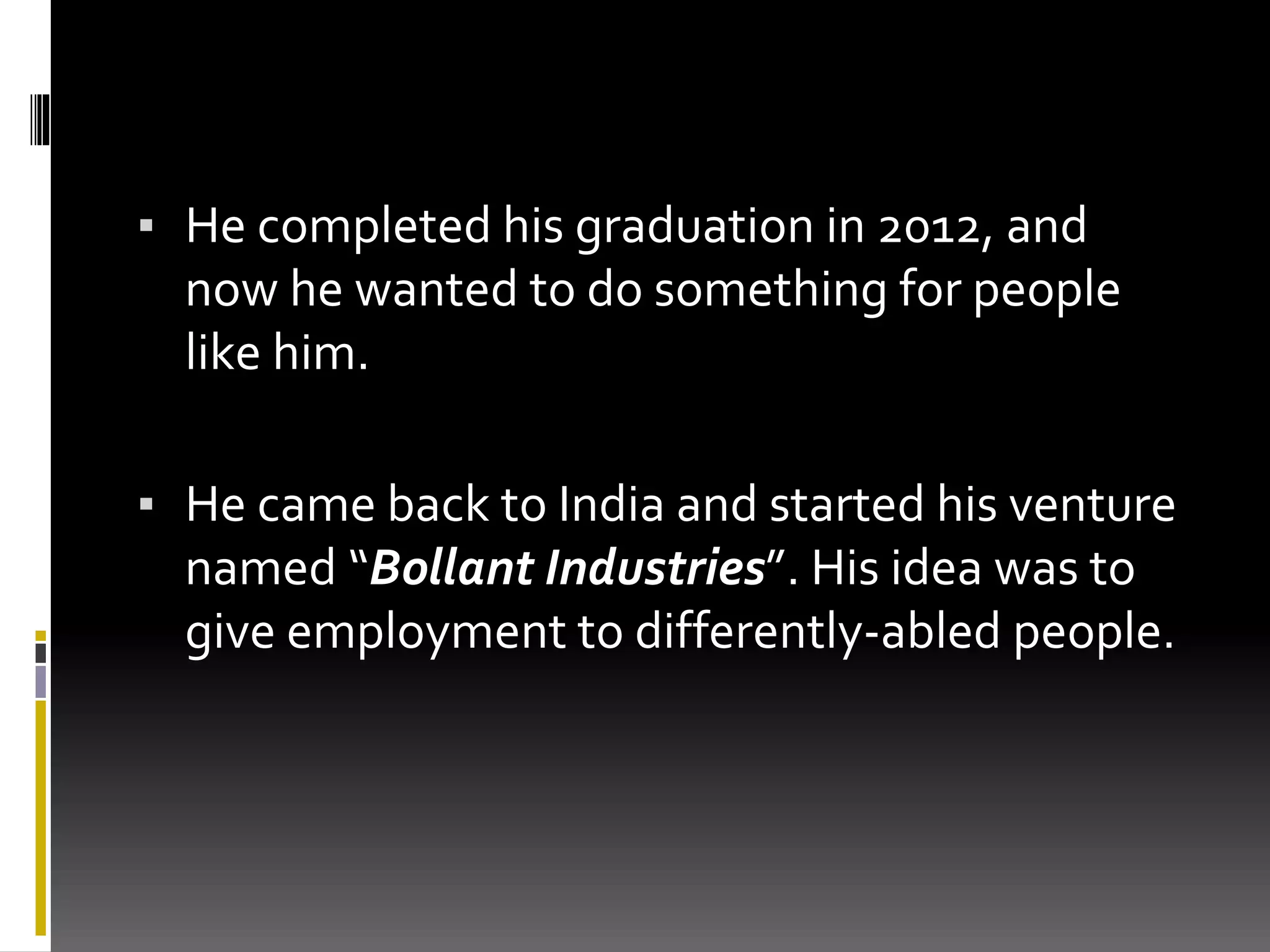 Successful indian entrepreneurs like srikanth bolla | PPTX
