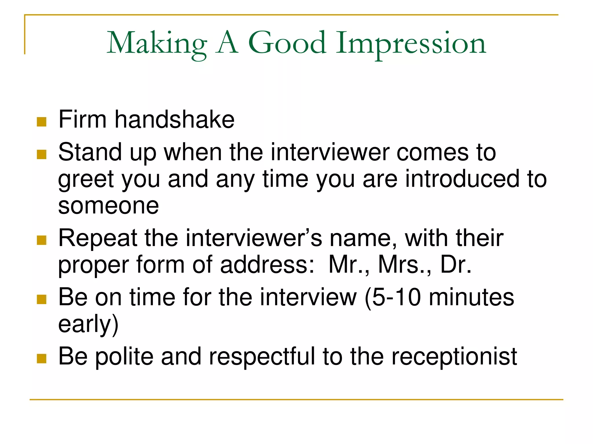 Successful interviewing | PPT