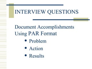 Successful interviewing (Behavioral Based Interviewing) | PPT