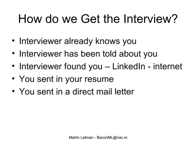 Successful Interviewing | PPT
