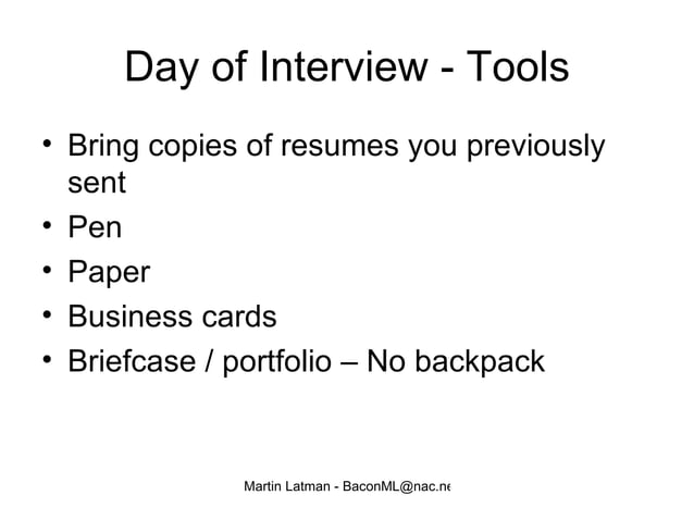 Successful Interviewing | PPT