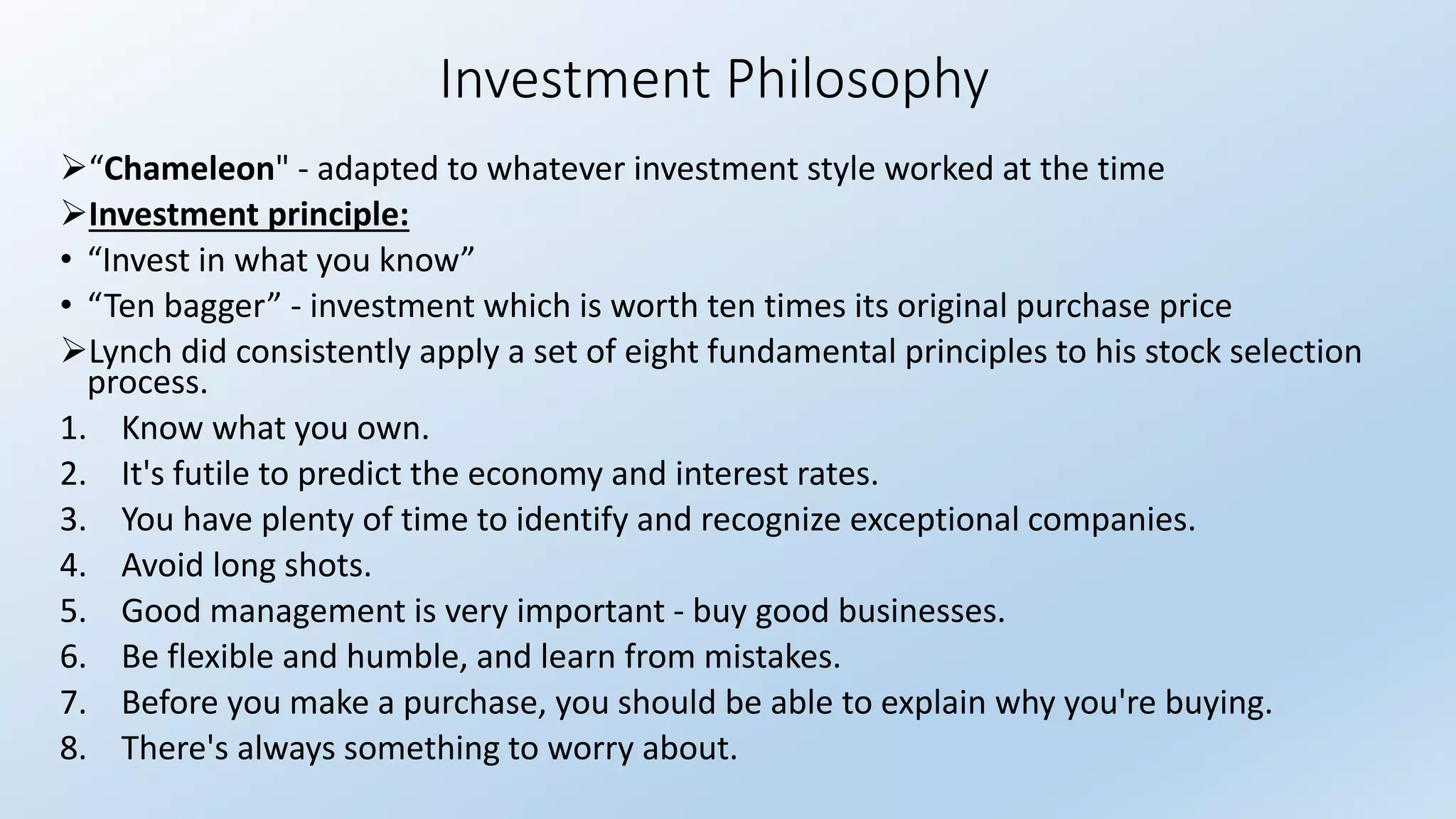 Successful investors | PPTX