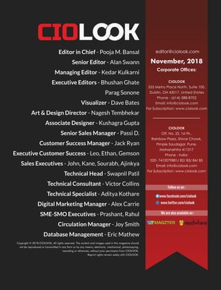 Successful leaders in tech 2018 | CIO Look Magazine | PDF