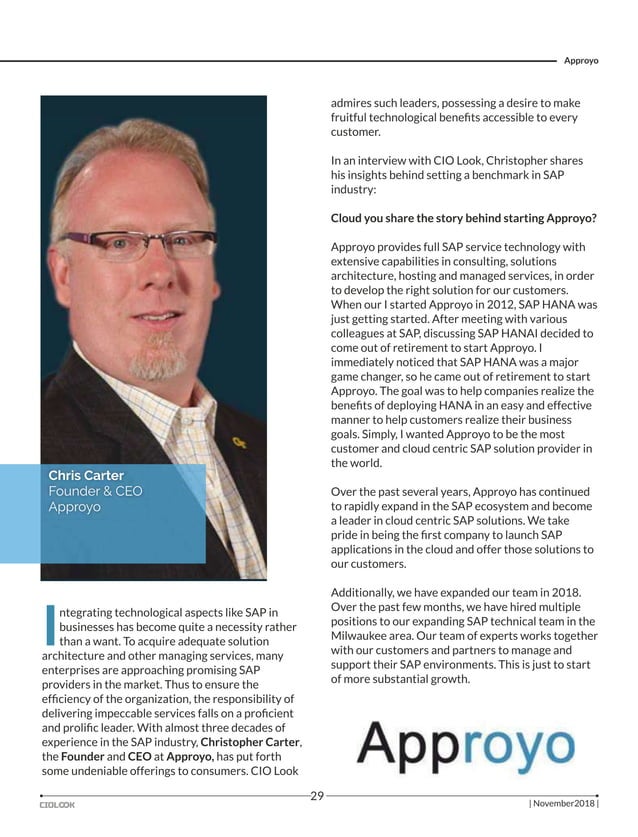 Successful leaders in tech 2018 | CIO Look Magazine | PDF