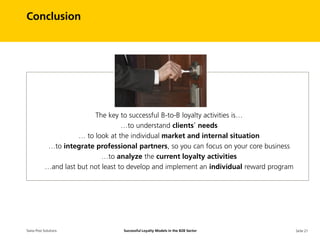Successful loyalty models in the b2b sector | PDF