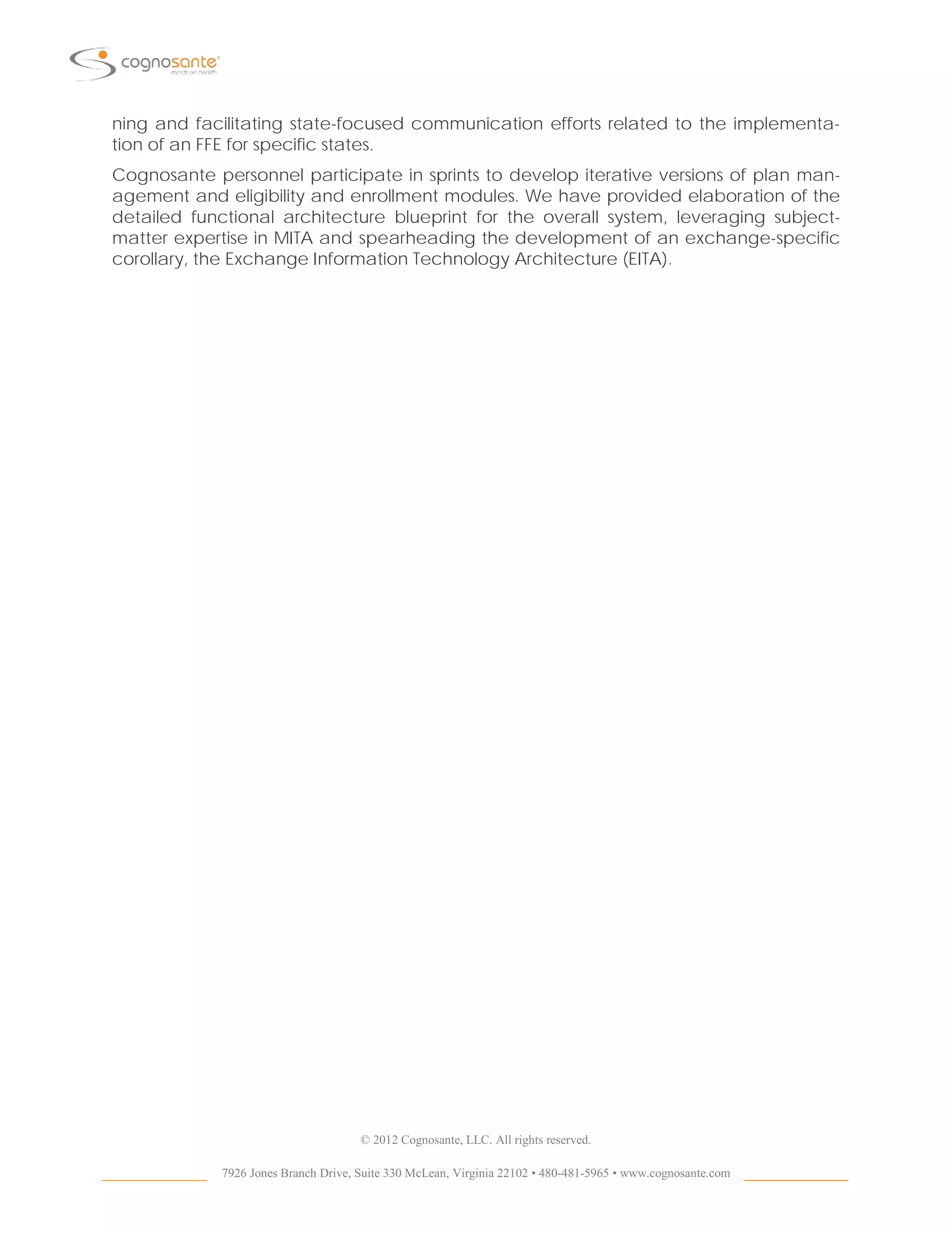 Successfully Implementing a Federally-Facilitated Exchange | PDF