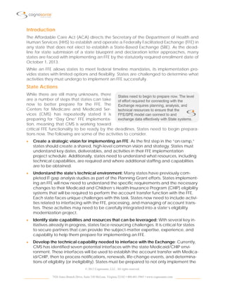 Successfully Implementing a Federally-Facilitated Exchange | PDF ...