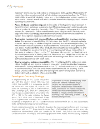 Successfully Implementing a Federally-Facilitated Exchange | PDF ...