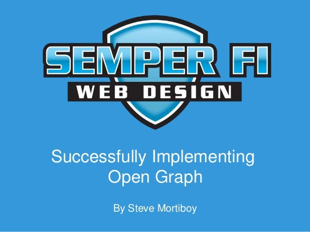 Successfully implementing open graph by steve mortiboy