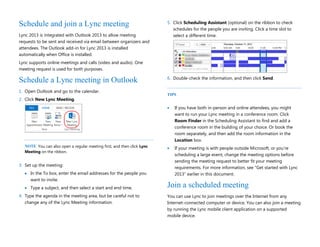 Successful Lync Meetings from Microsoft and Atidan | PPT