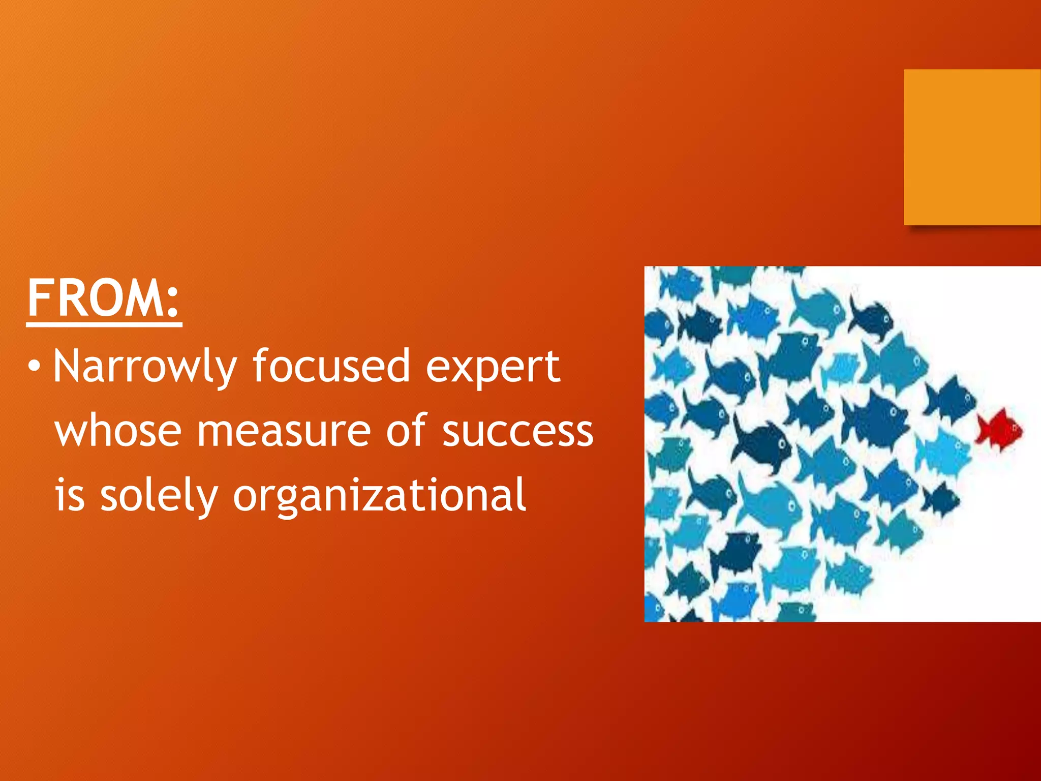 Successfully transitioning your organization to a network mindset ...