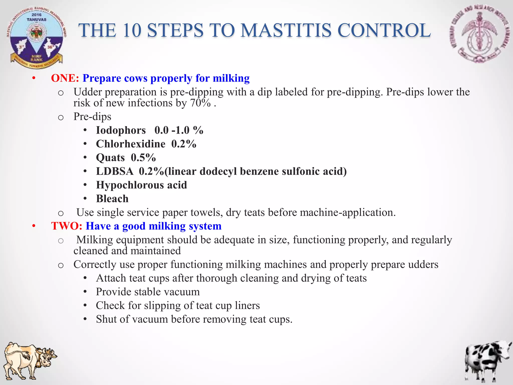 Successful management of delayed case of mastitis in cow | PPTX