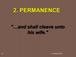 Successful Marriage as per God's Plan | PPTX