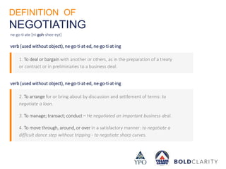 Successful negotiating by Julia Langkraehr, founder of Bold Clarity | PPT
