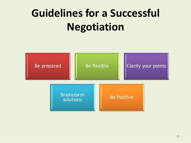 Successful negotiation