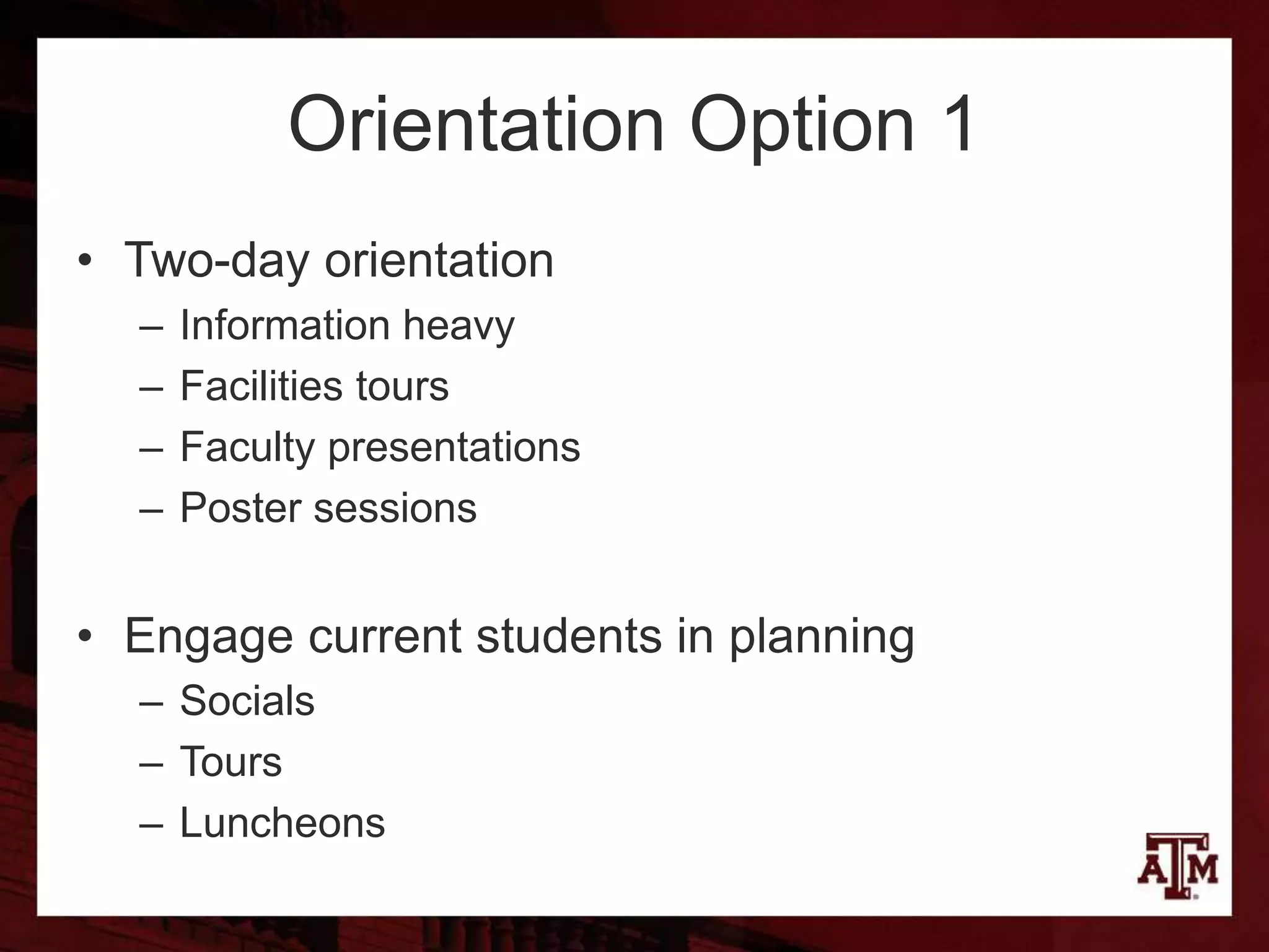 Creating a Successful Orientation | PPTX