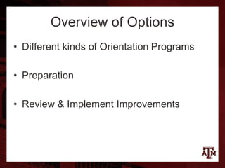 Creating a Successful Orientation | PPTX