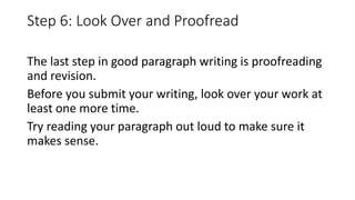 Successful Paragraphs | PPT