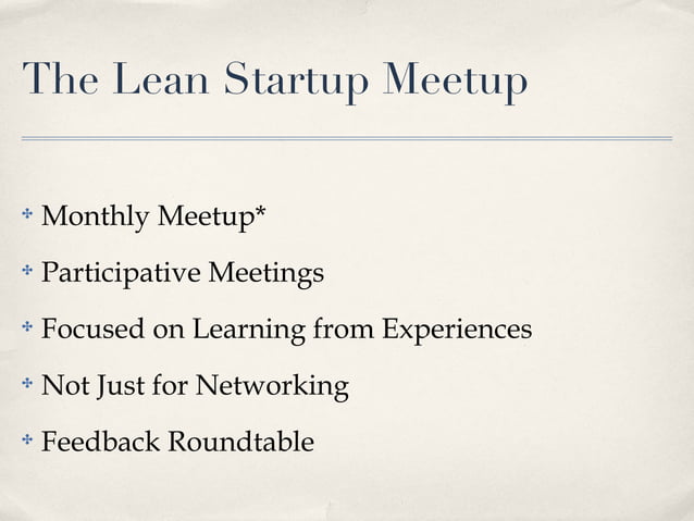 Lean Startup BA Meetup: The Successful Pivot! | PPT