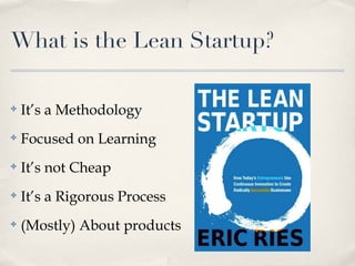 Lean Startup BA Meetup: The Successful Pivot! | PPT