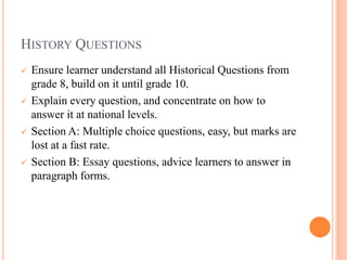 Successful practices in teaching history grade 8-9 | PPTX