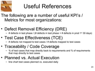 Quality Process KPIs Metrics | PPT | Computer Software and Applications ...
