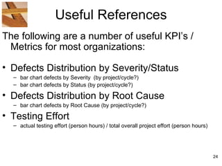 Quality Process KPIs Metrics | PPT | Computer Software and Applications ...