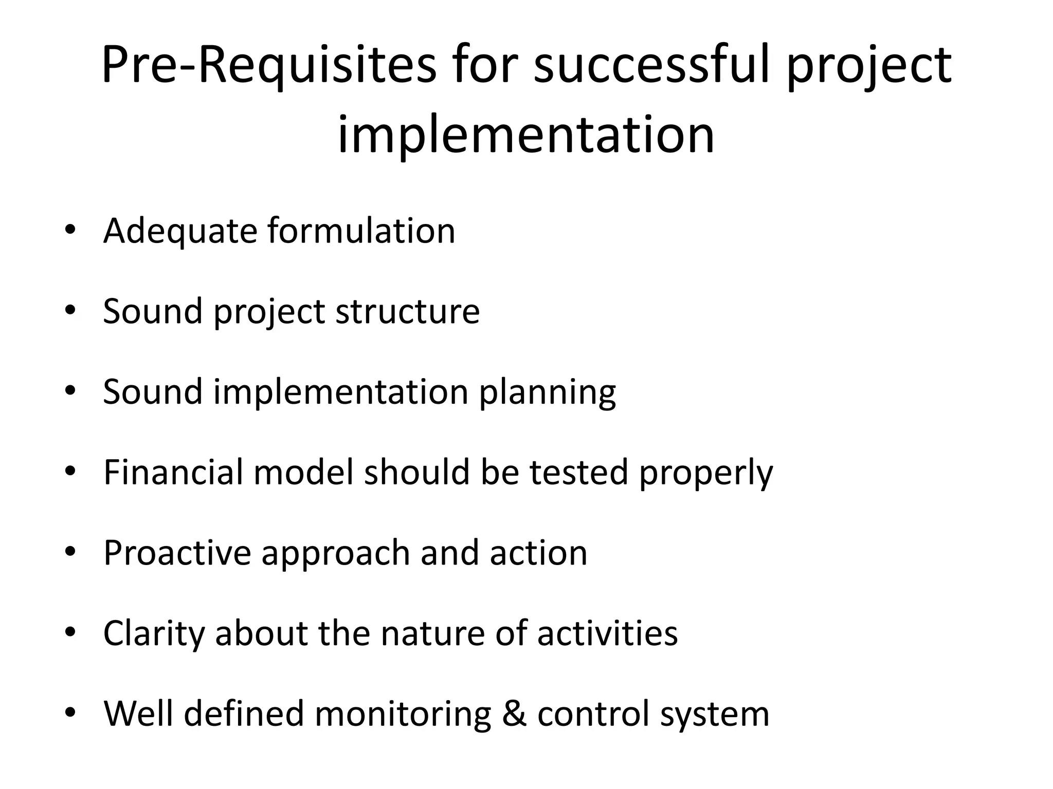 Successful project implementation requires, detailed project planning ...
