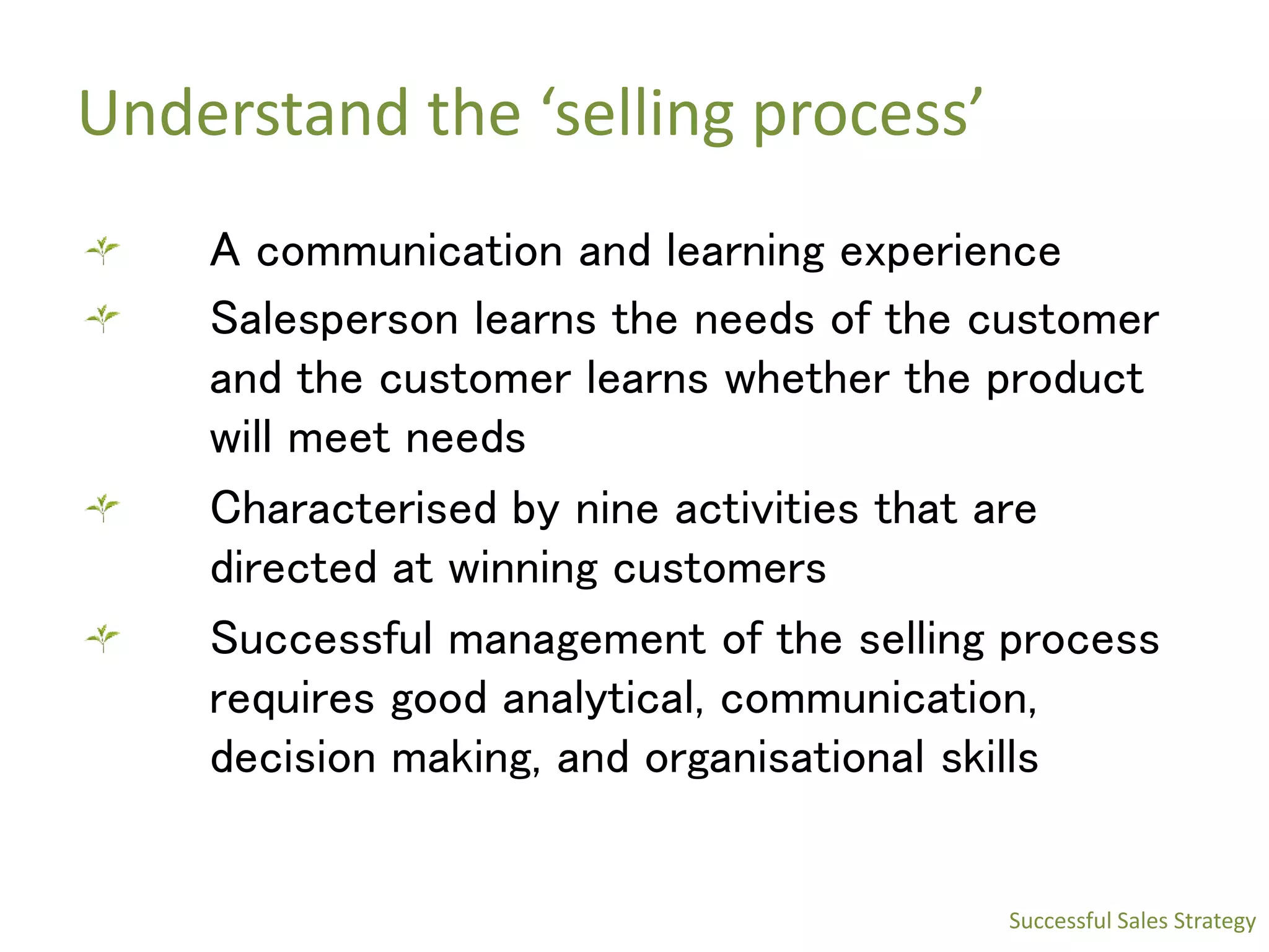 Successful sales strategy | PPTX