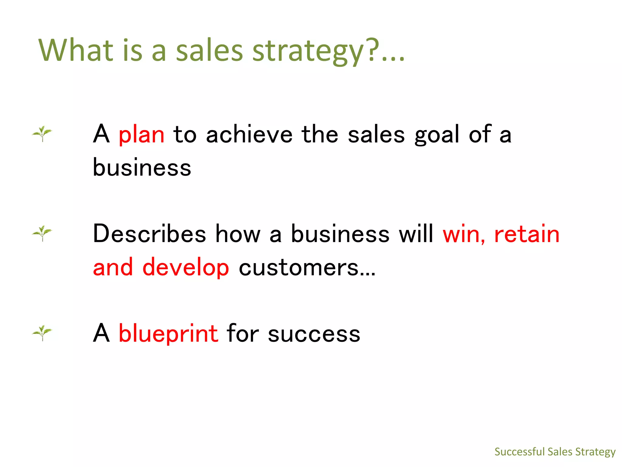 Successful sales strategy | PPTX