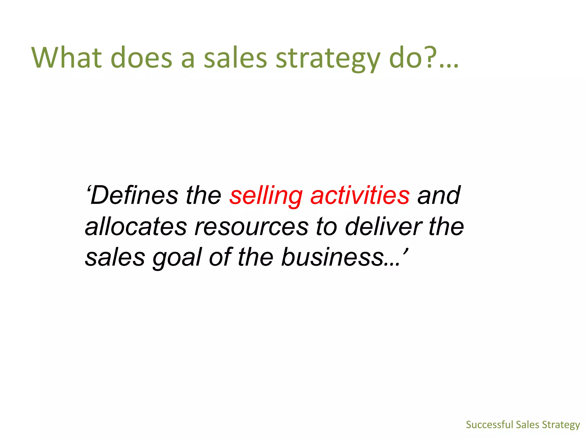 Successful sales strategy | PPTX