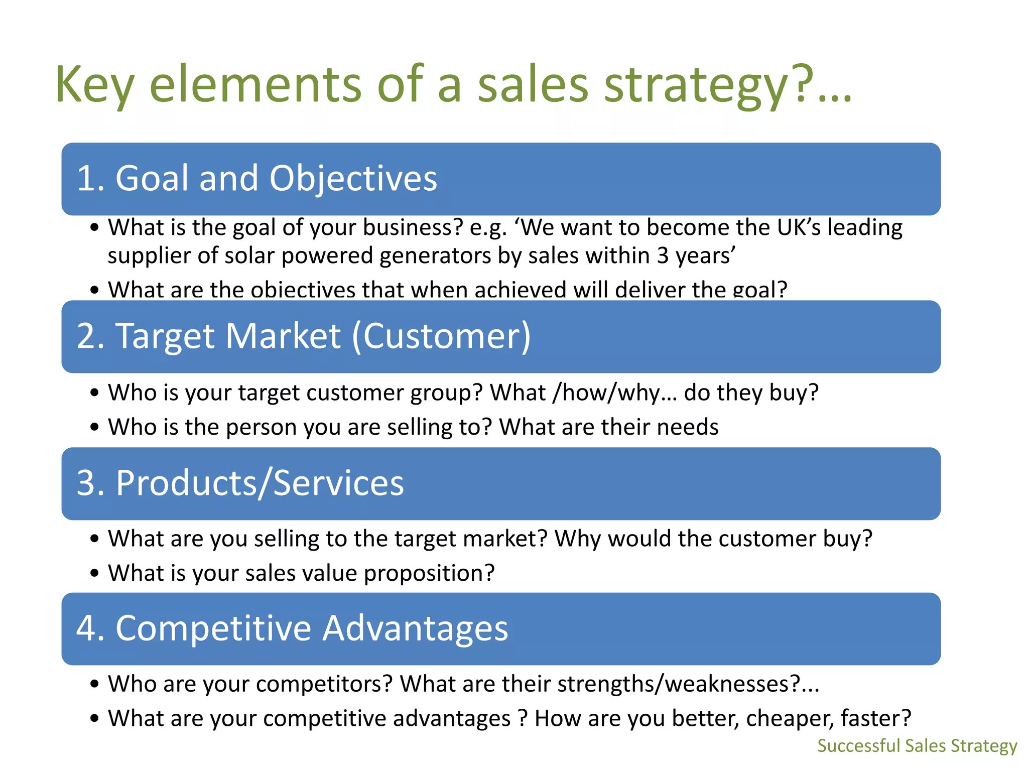 Successful sales strategy | PPTX