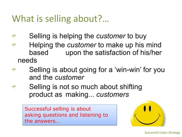 Successful sales strategy | PPTX