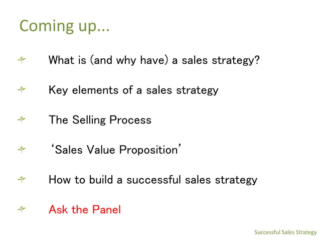 Successful sales strategy | PPTX