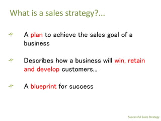 Successful sales strategy | PPTX