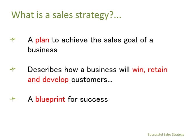 Successful sales strategy | PPTX