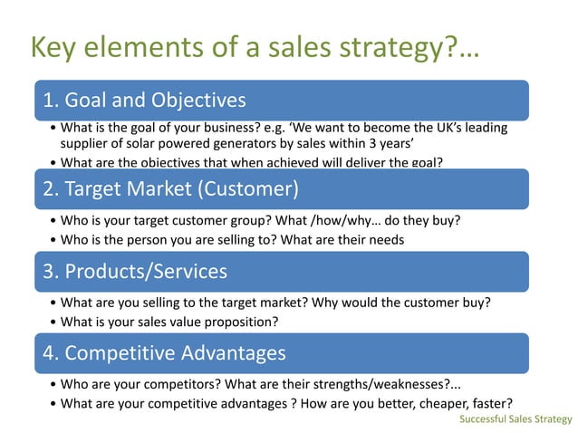 Successful sales strategy | PPTX