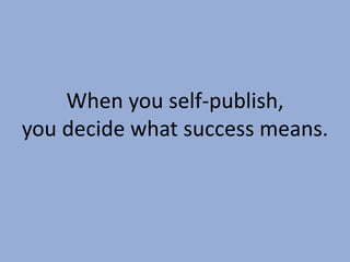 Successful Self-publishing | PPTX